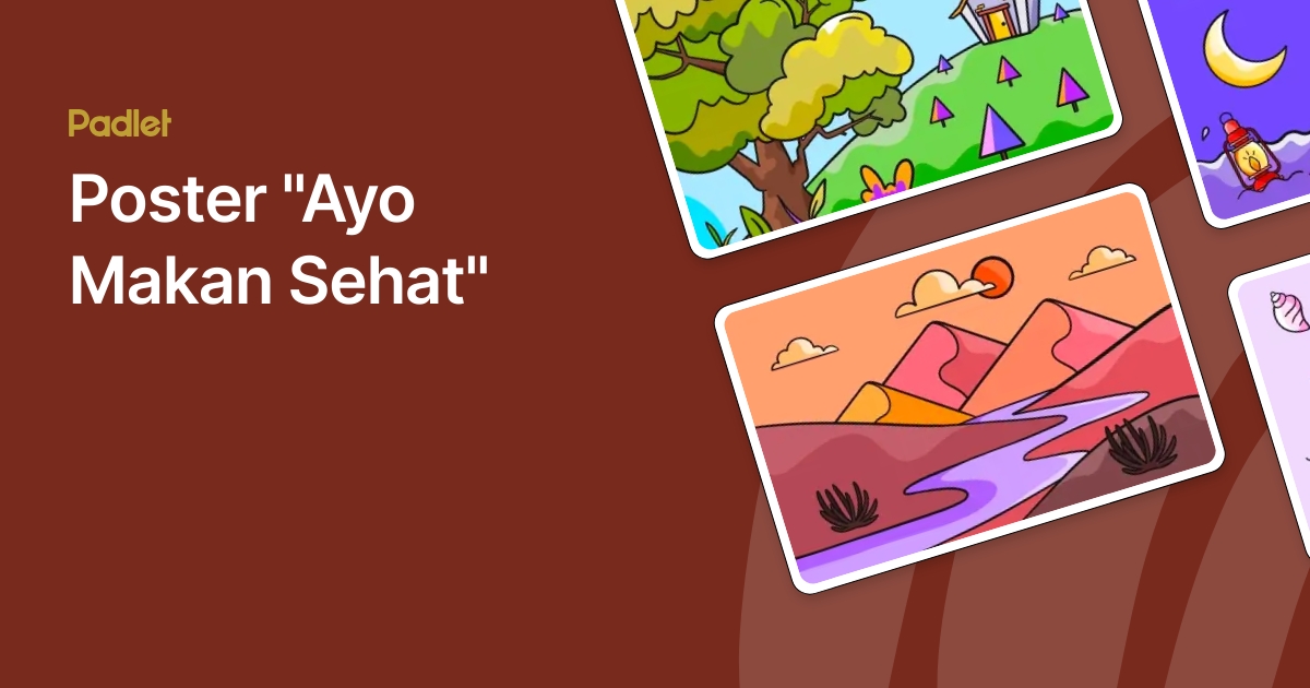 Poster "Ayo Makan Sehat"
