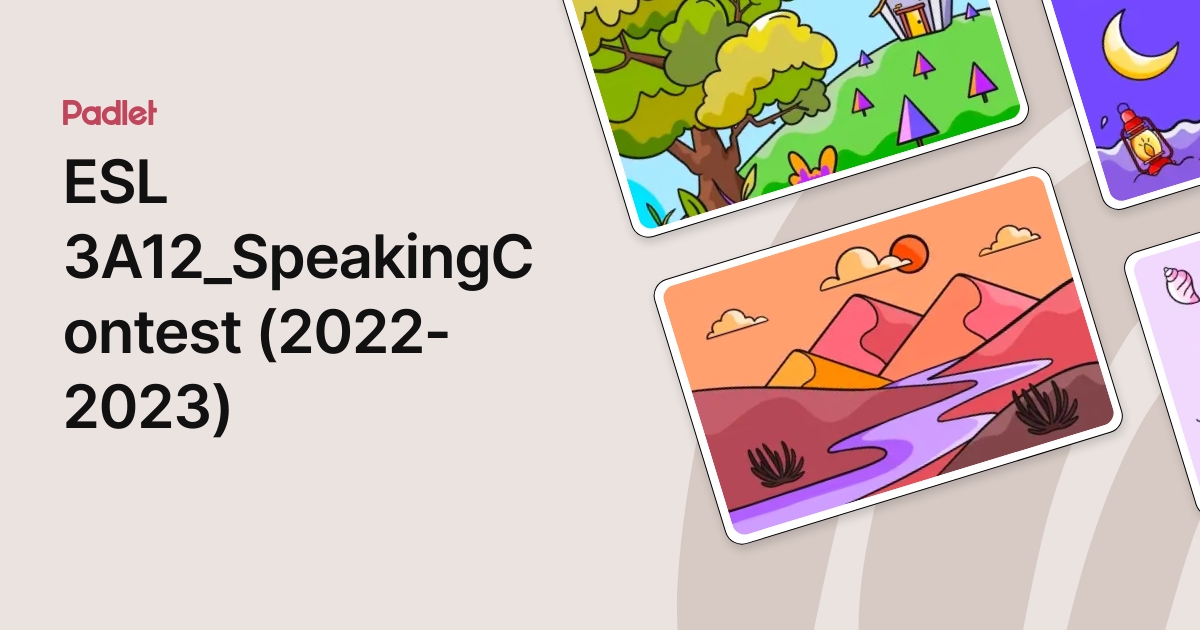 ESL 3A12_SpeakingContest (2022- 2023)