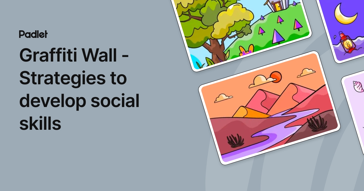Graffiti Wall - Strategies to develop social skills