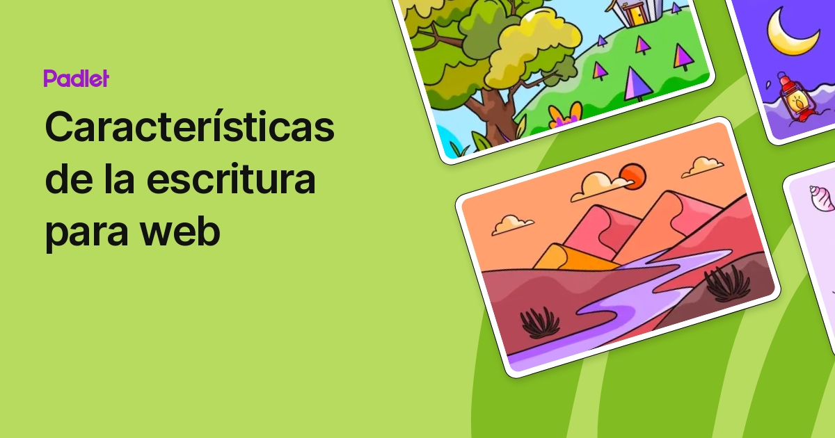 Características de la escritura para web