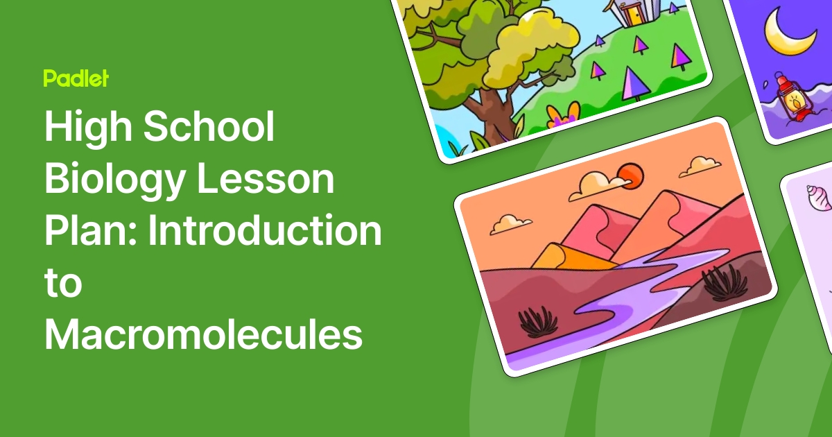 High School Biology Lesson Plan: Introduction to Macromolecules
