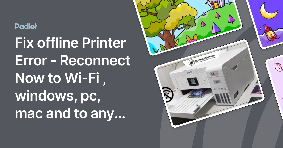 Fix offline Printer Error - Reconnect Now to Wi-Fi , windows, pc, mac ...