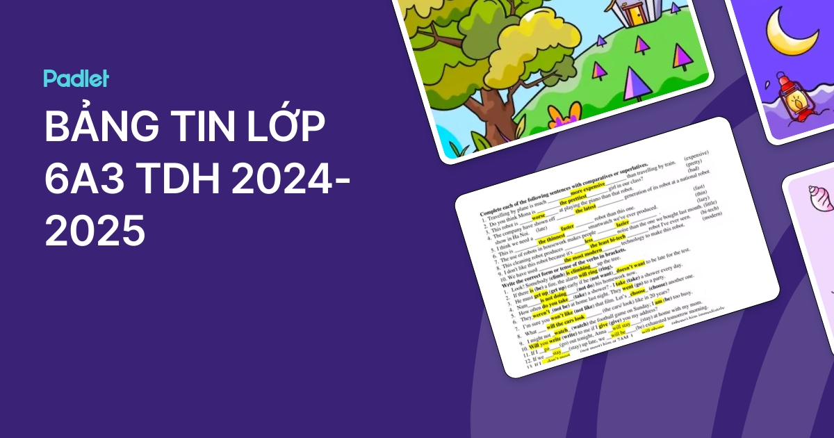 BẢNG TIN LỚP 6A3 TDH 2024-2025