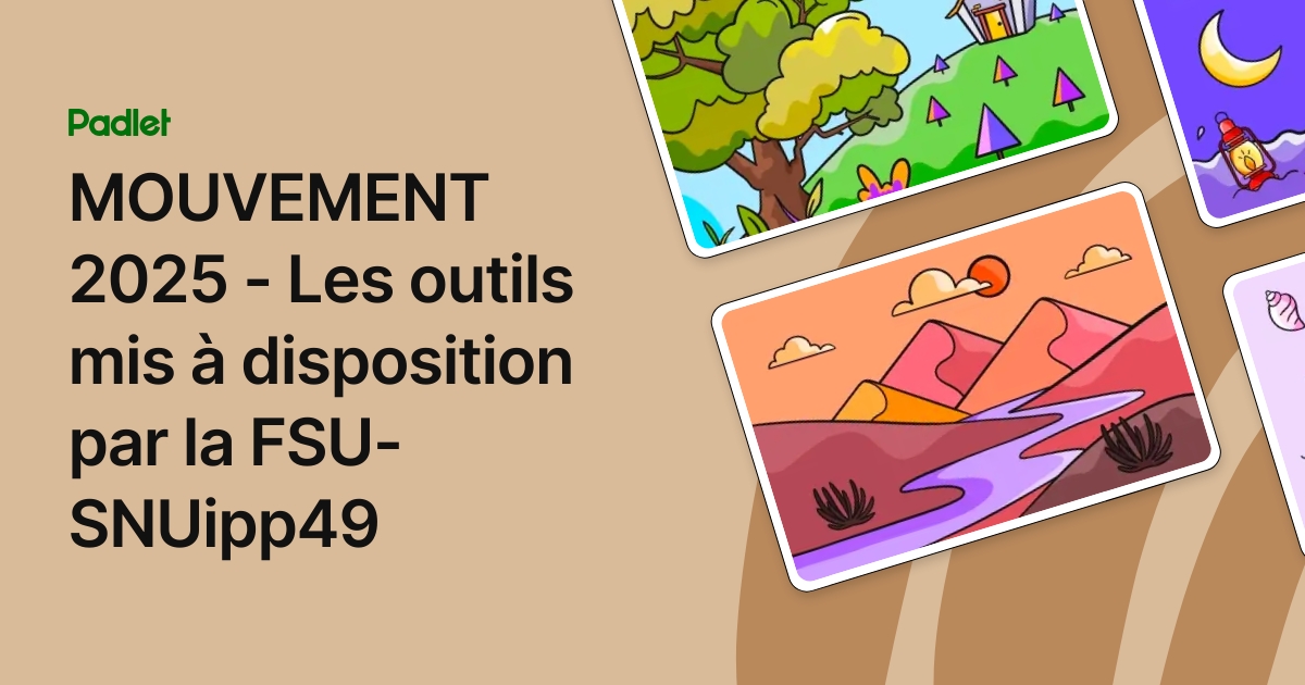 MOUVEMENT 2025 - Les outils mis à disposition par la FSU-SNUipp49