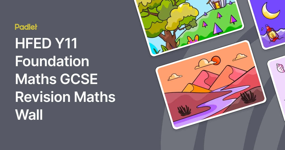 HFED Y11 Foundation Maths GCSE Revision Maths Wall