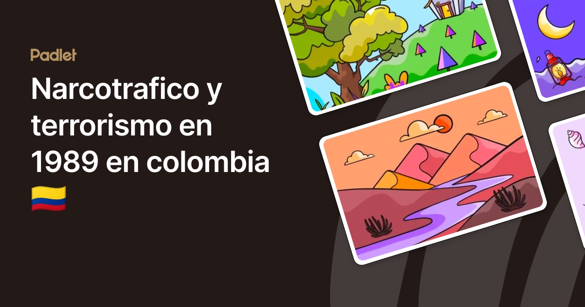 Narcotrafico y terrorismo en 1989 en colombia 🇨🇴