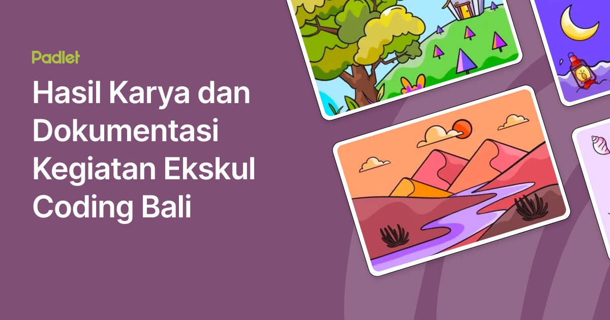 Hasil Karya dan Dokumentasi Kegiatan Ekskul Coding Bali