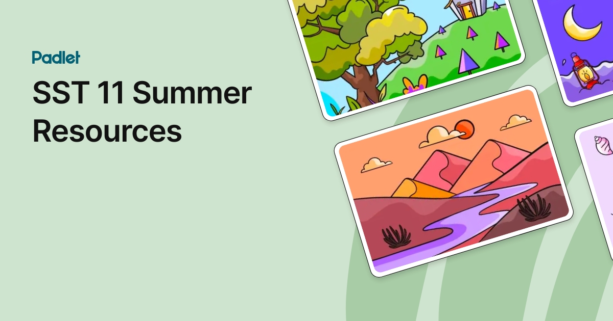 SST 11 Summer Resources