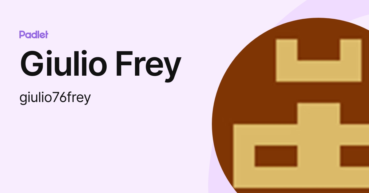Giulio Frey (giulio76frey) profile | Padlet