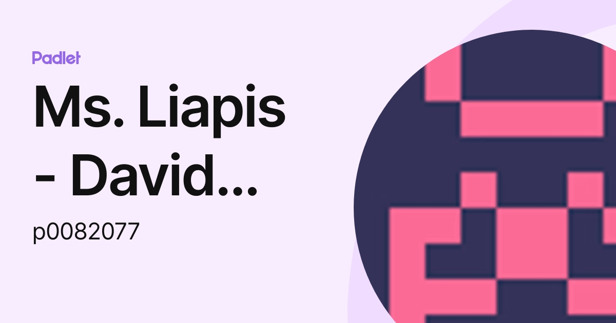 Ms. Liapis - David Suzuki SS (2662) (p0082077) profile | Padlet