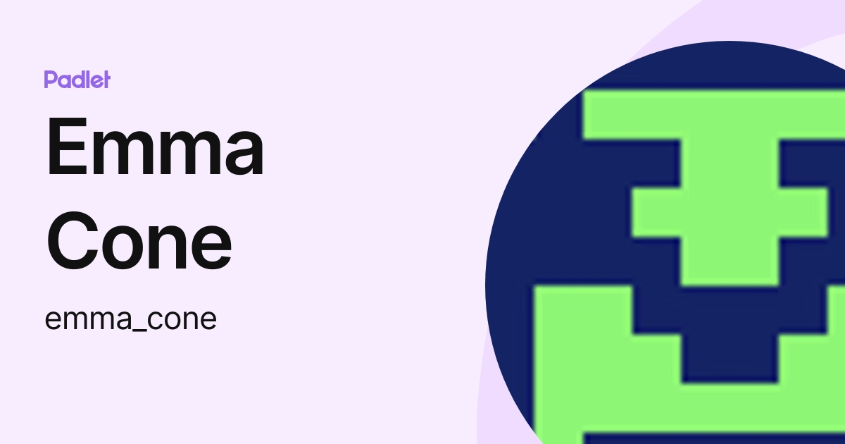 Emma Cone (emma_cone) profile | Padlet