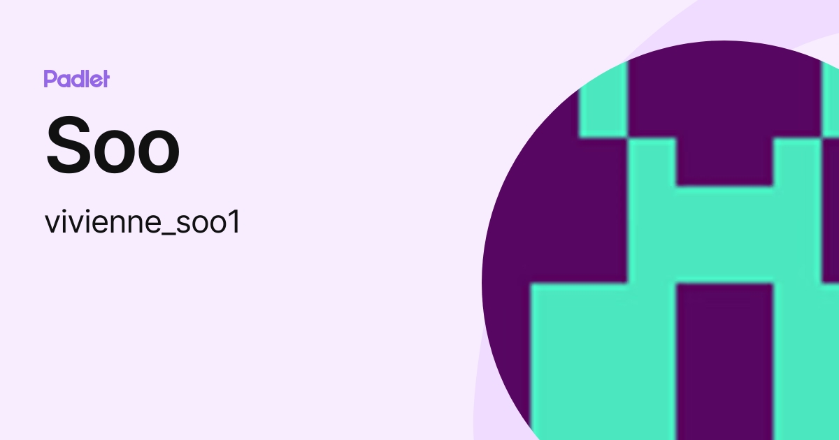 Soo (soo_lee_fong) profile | Padlet