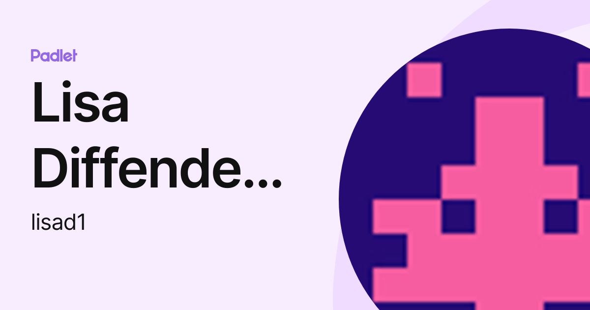 Lisa Diffenderfer (lisad1) profile | Padlet