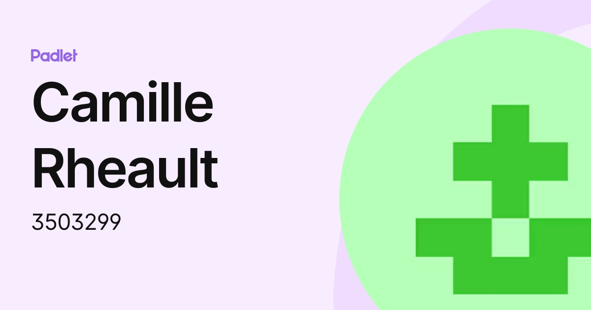 Camille Rheault (3503299) profile | Padlet