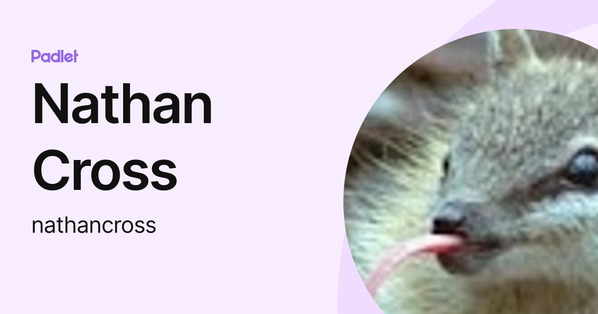Nathan Cross (nathancross) profile | Padlet