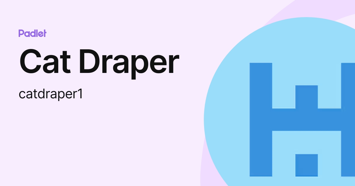Cat Draper (catdraper1) profile | Padlet