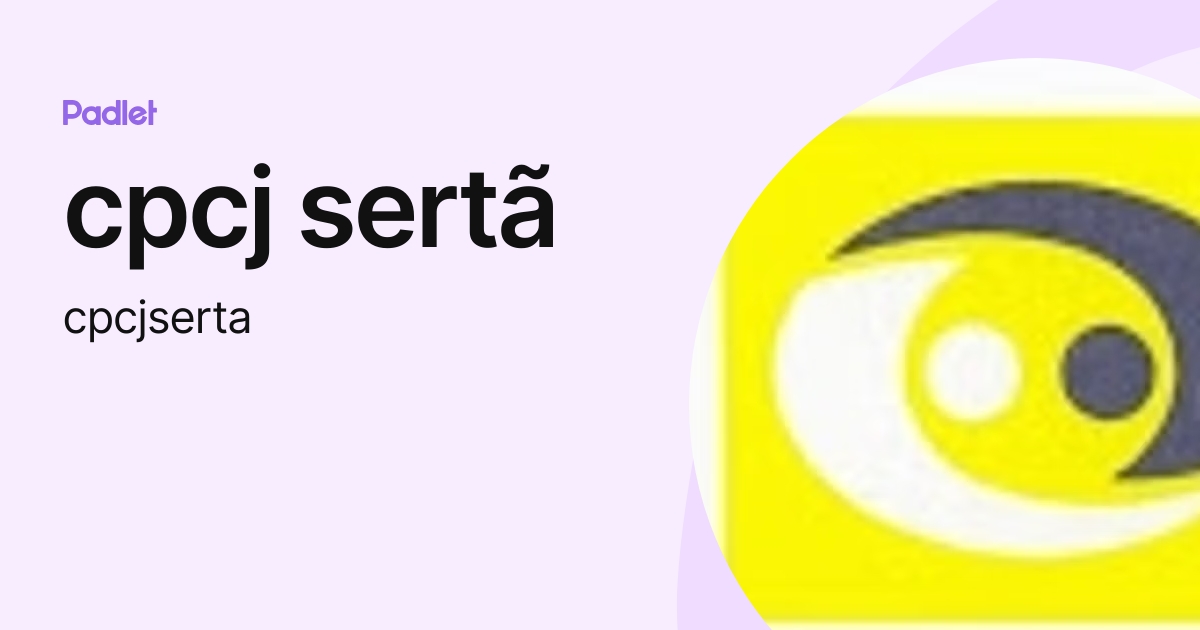 cpcj sertã (cpcjserta) profile | Padlet