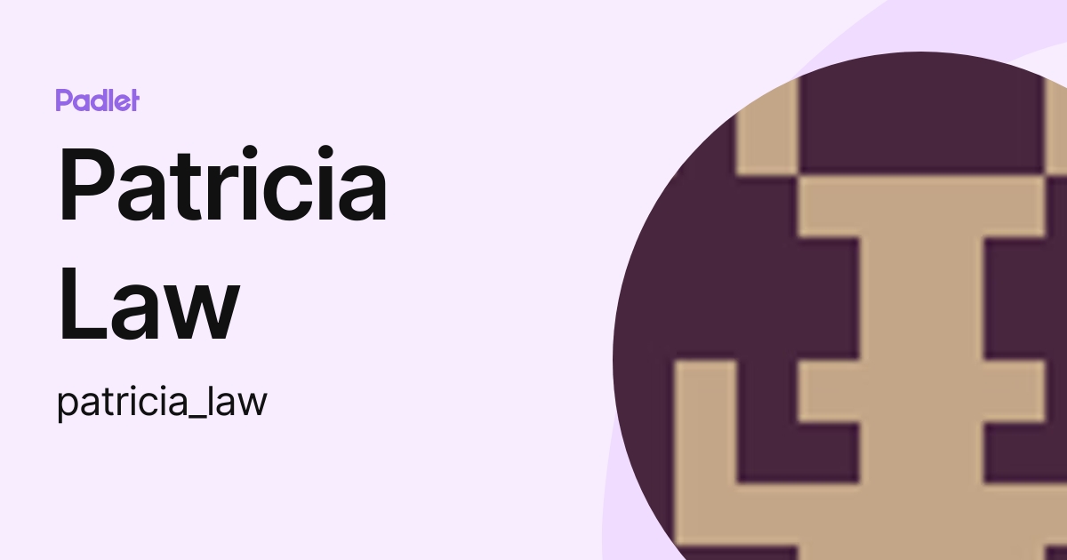 Patricia Law (patricia_law) profile | Padlet
