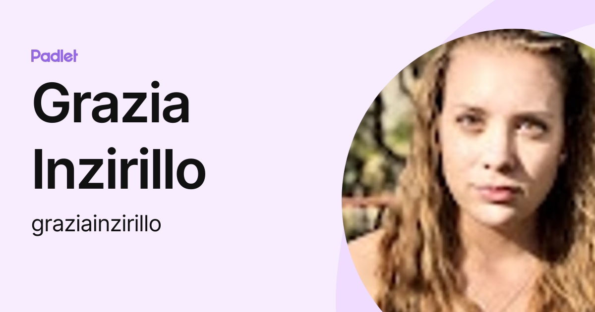 Grazia Inzirillo (graziainzirillo) profile | Padlet