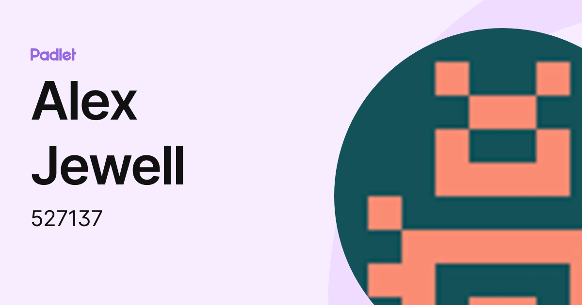 Alex Jewell (527137) profile | Padlet