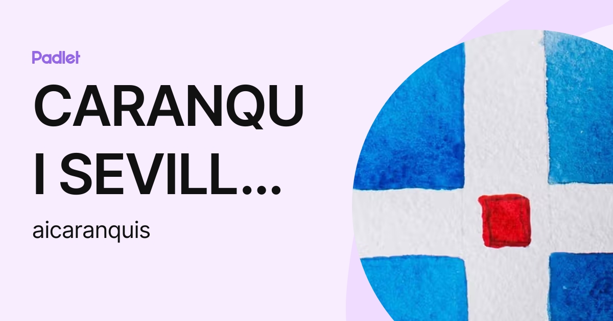 CARANQUI SEVILLA ALFREDO ISRAEL (aicaranquis) profile | Padlet