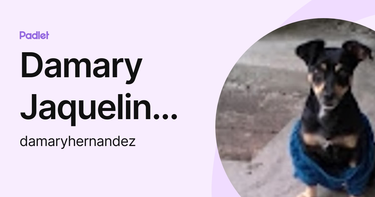 Damary Jaqueline Hern ndez Morales (damaryhernandez) profile | Padlet