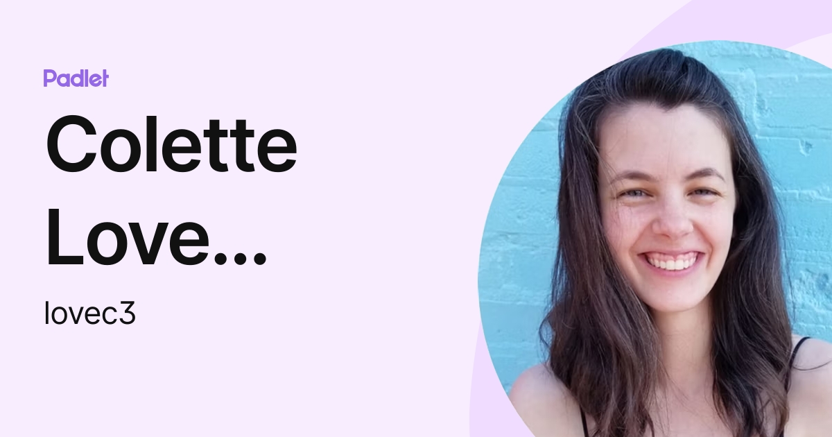 Colette Love Hilliard (lovec3) profile | Padlet
