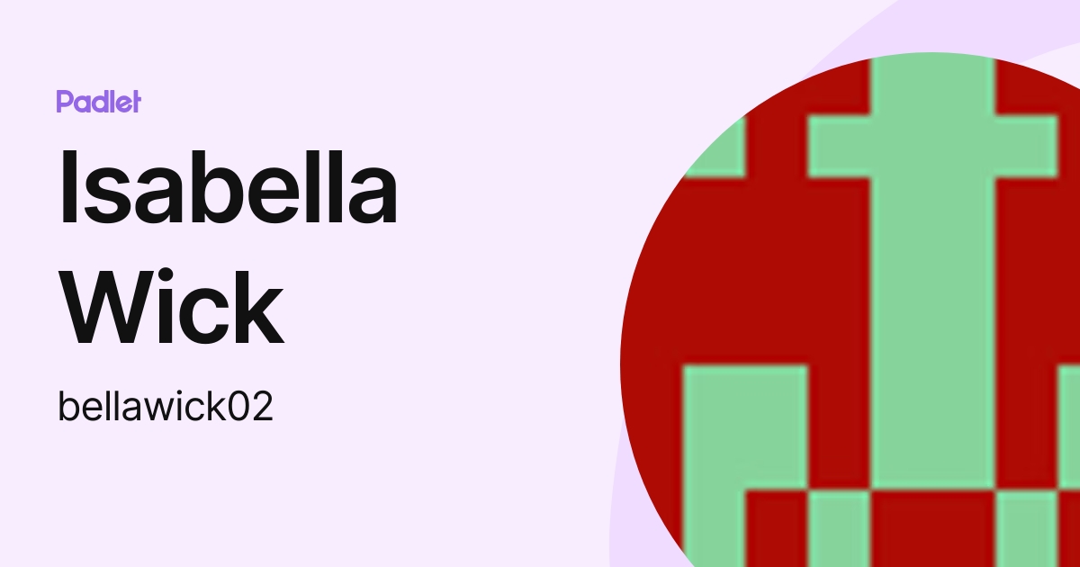 Isabella Wick (bellawick02) profile | Padlet
