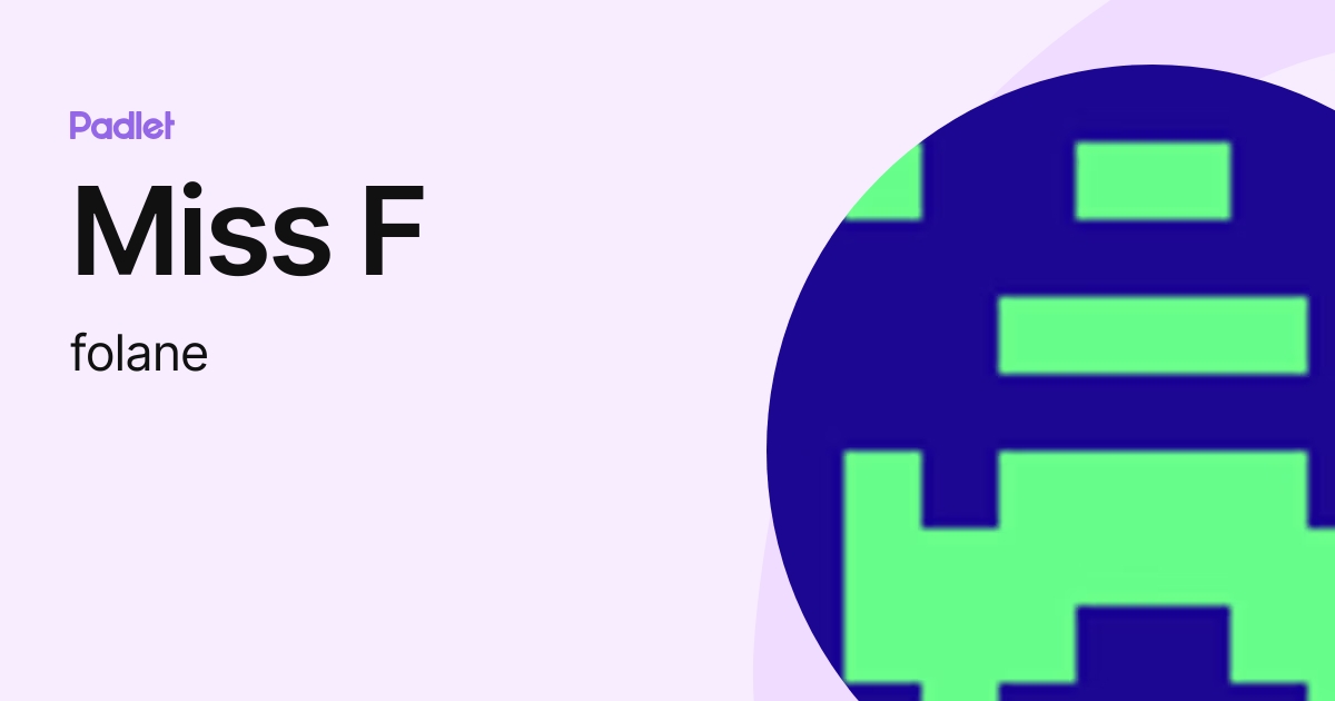 Miss F (folane) profile | Padlet