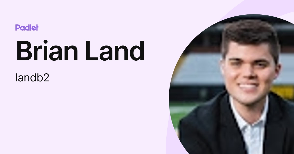 Brian Land (landb2) profile | Padlet