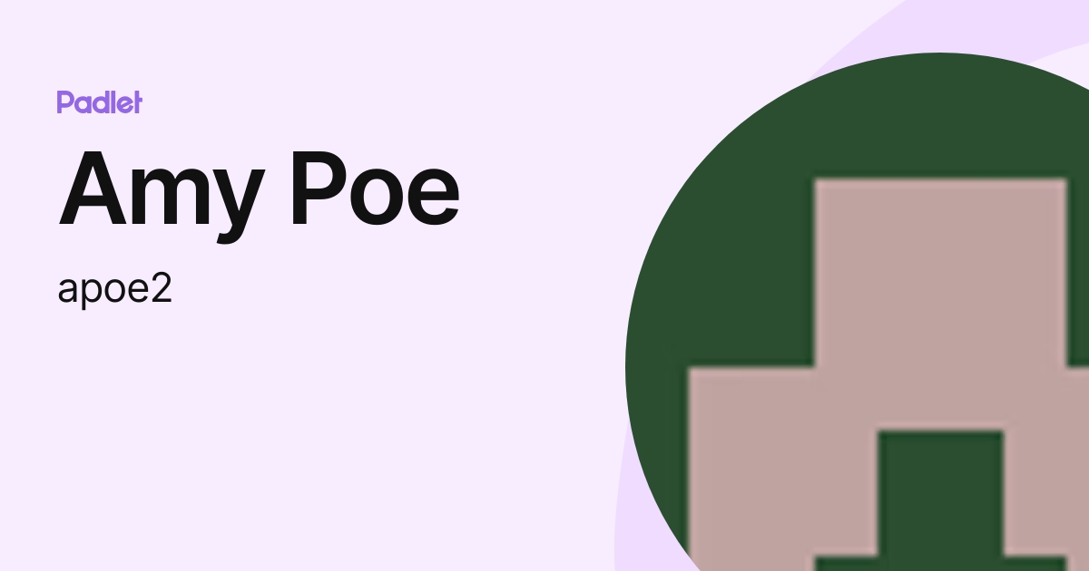 Amy Poe (apoe2) profile | Padlet