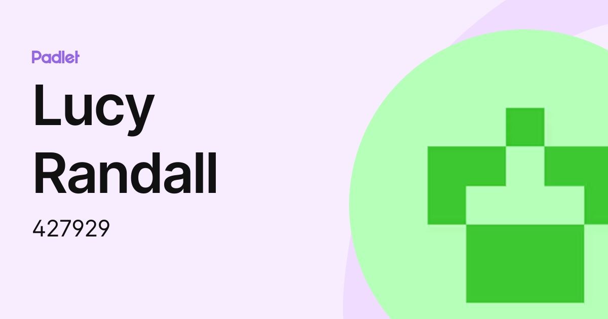Lucy Randall (427929) profile | Padlet