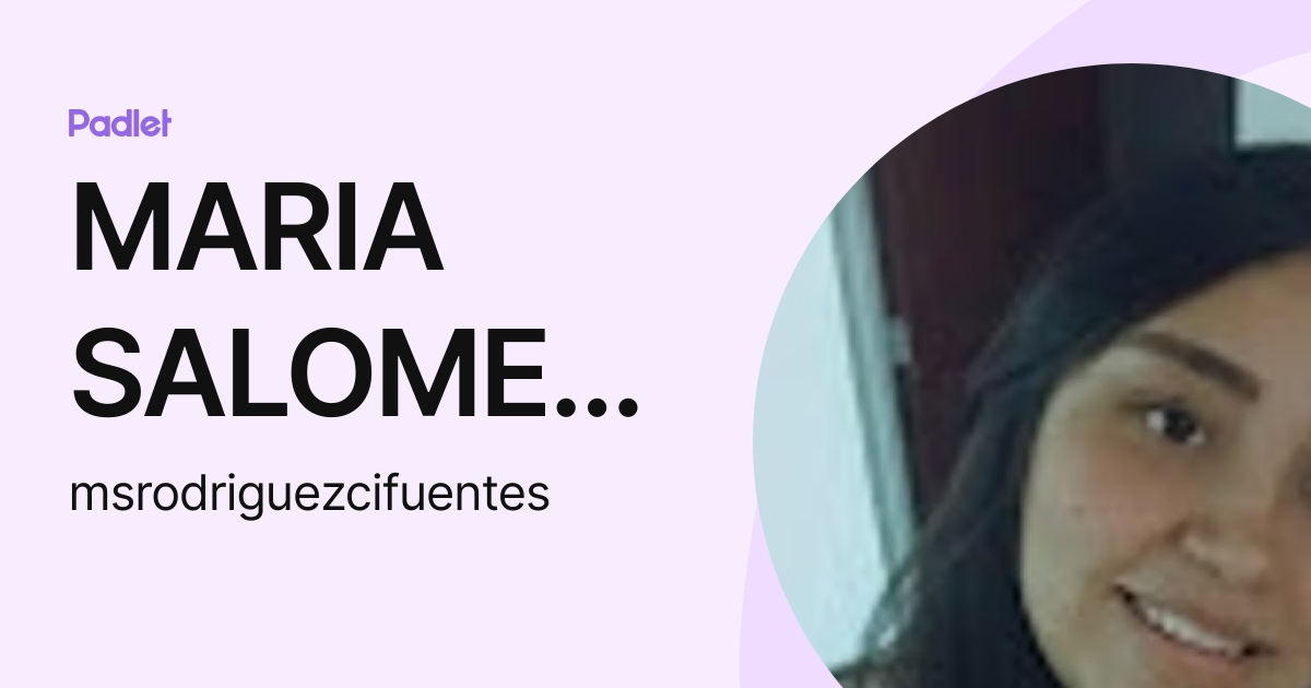 MARIA SALOME RODRIGUEZ CIFUENTES - Estudiante (msrodriguezcifuentes ...