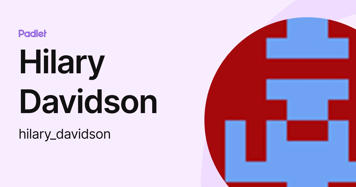 Hilary Davidson (hilary_davidson) profile | Padlet