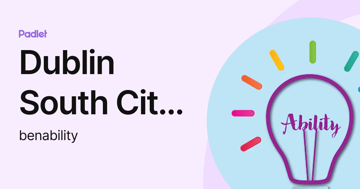 Dublin South City Partnership Ability Programme (benability) profile ...