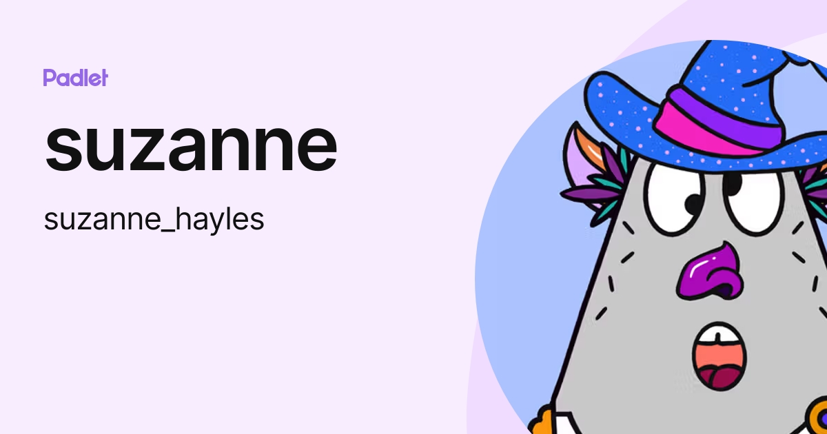 suzanne (suzanne_hayles) profile | Padlet