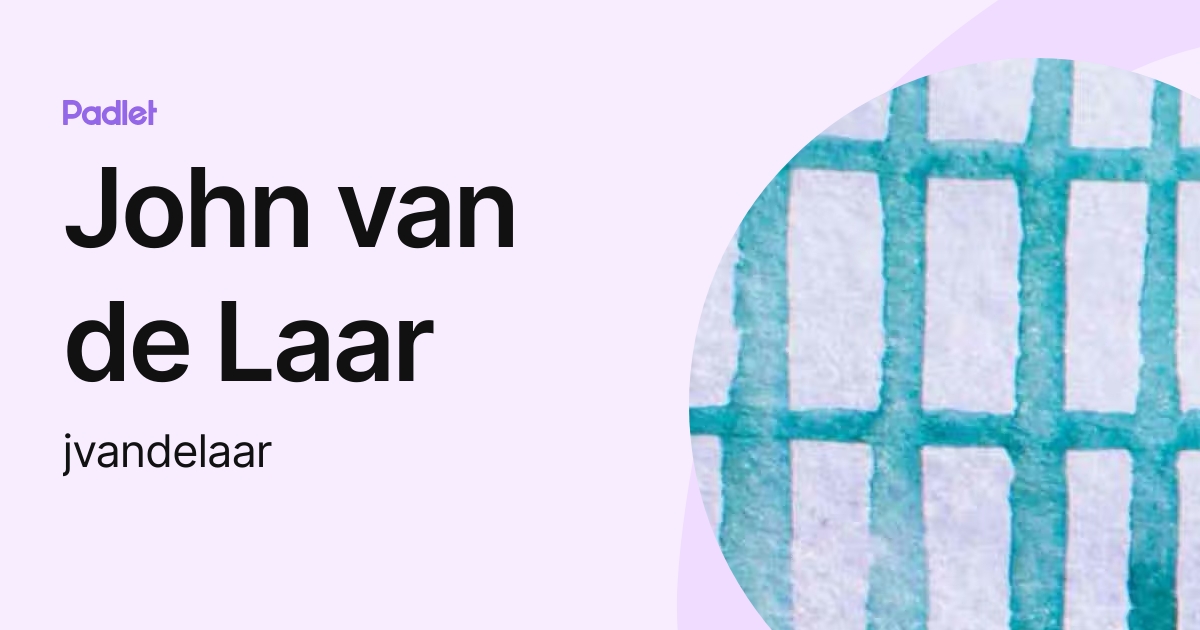 John van de Laar (jvandelaar) profile | Padlet