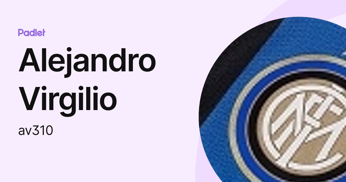 Alejandro Virgilio (av310) profile | Padlet