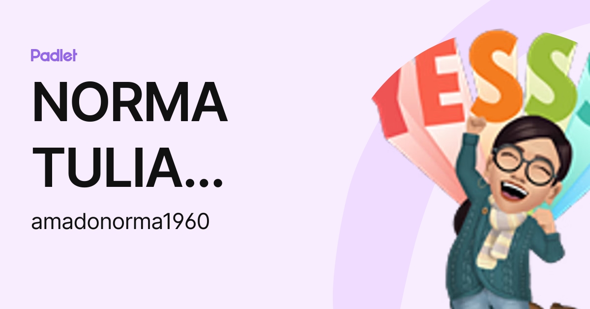 NORMA TULIA AMADO HUAPAYA (amadonorma1960) profile | Padlet