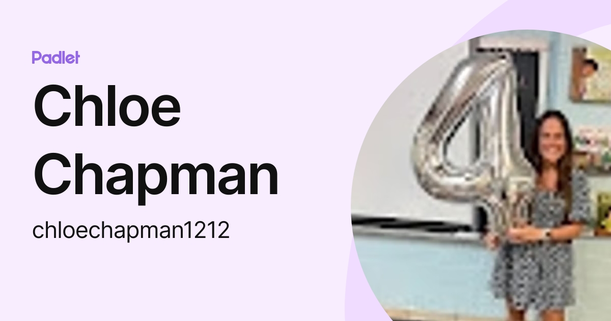 Chloe Chapman (chloechapman1212) profile | Padlet