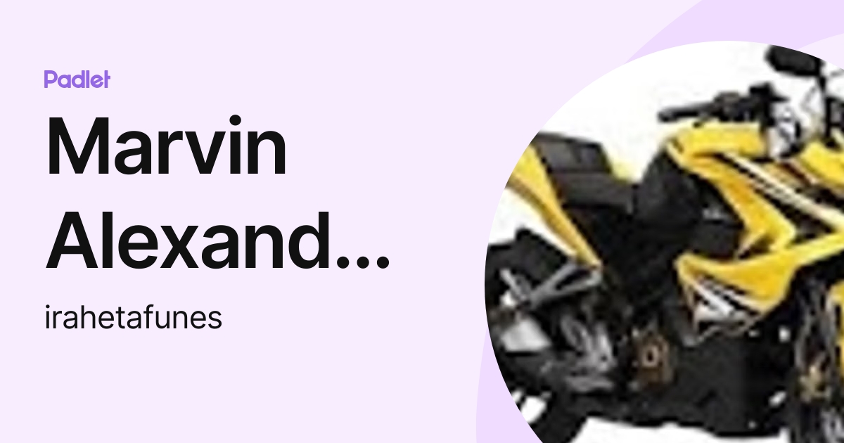 Marvin Alexander Iraheta Funes (irahetafunes) profile | Padlet