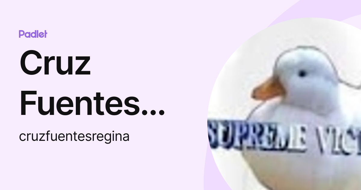 Cruz Fuentes Maira Regina 554 (cruzfuentesregina) profile | Padlet