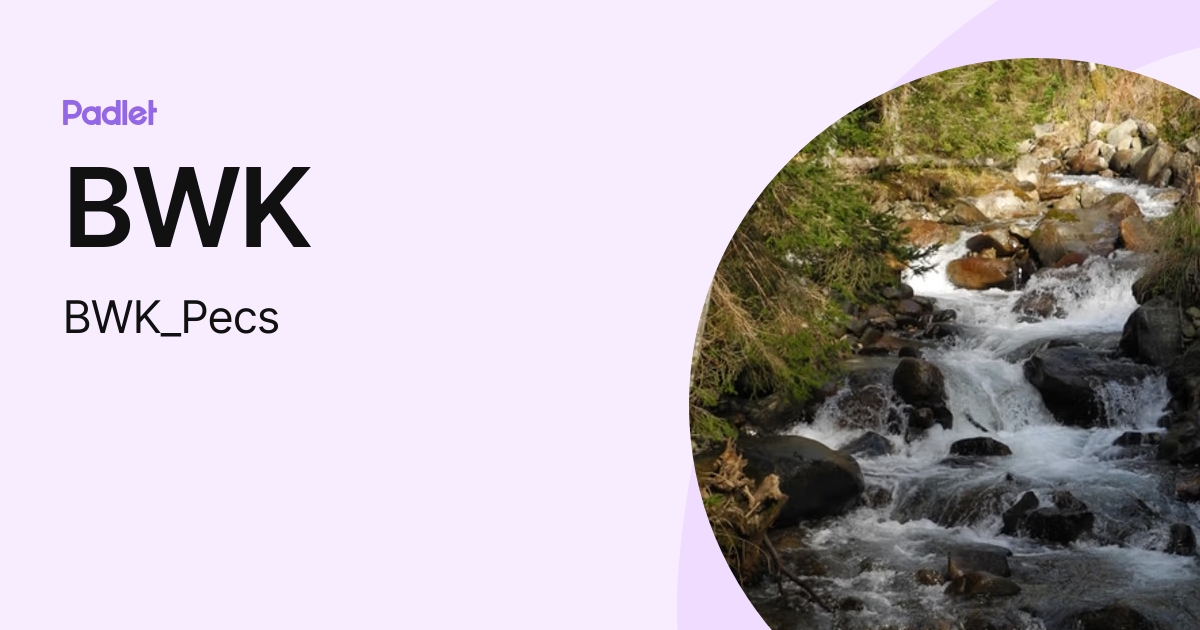 BWK (BWK_Pecs) profile | Padlet