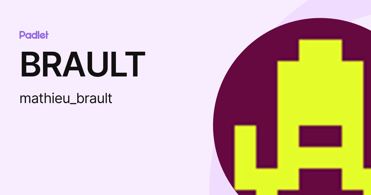 Profil de BRAULT (mathieu_brault) | Padlet