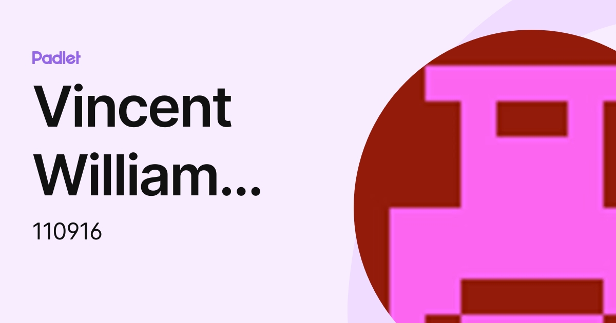 Vincent William McCready (110916) profile | Padlet