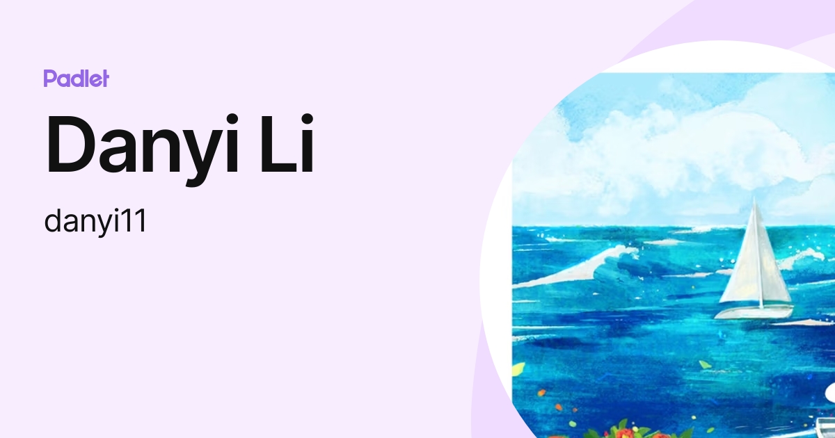 Danyi Li (danyi11) profile | Padlet