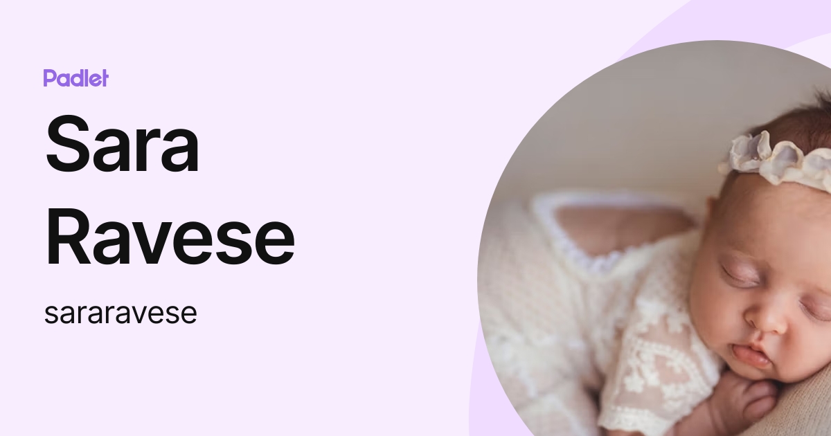 Sara Ravese (sararavese) profile | Padlet