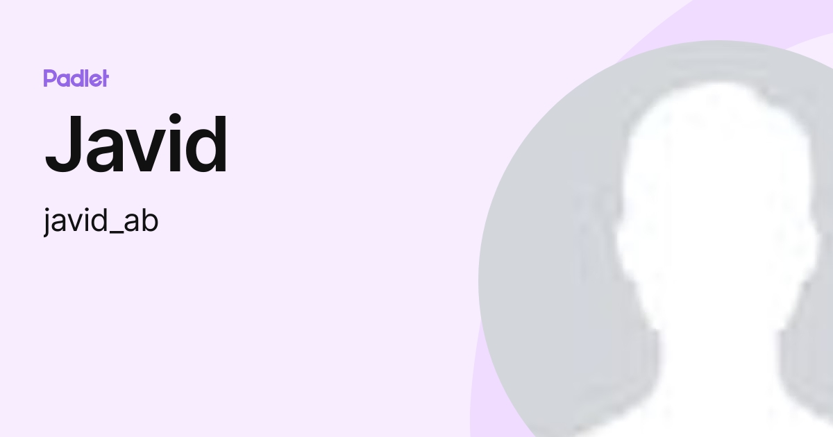 Javid (javid_ab) profile | Padlet