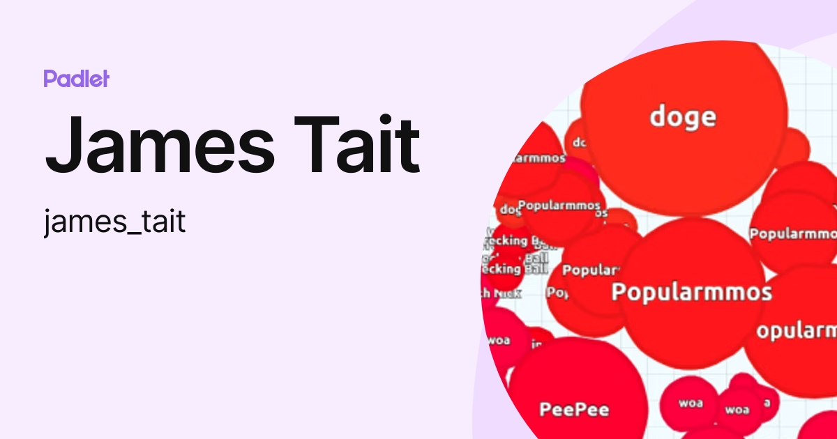 James Tait (james_tait) profile | Padlet