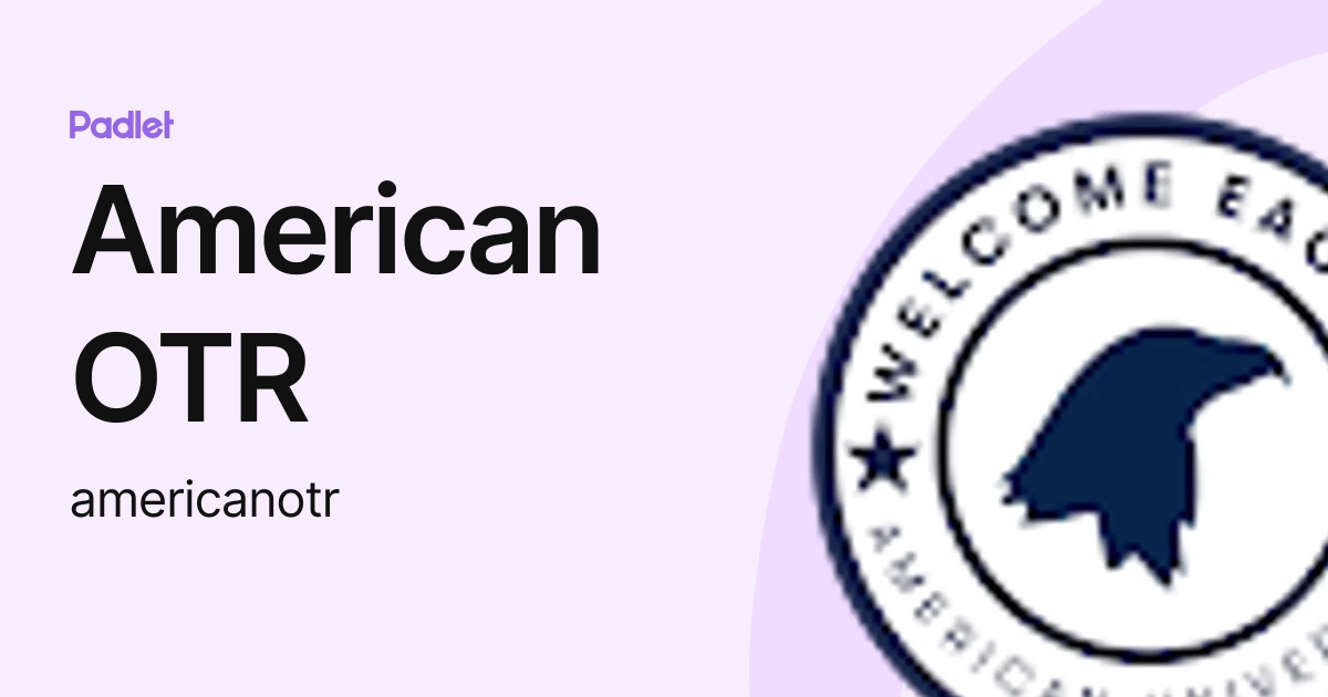 American OTR (americanotr) profile | Padlet